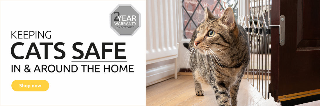 British-made cat safety gates – Cat-G8