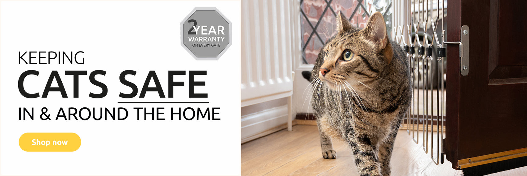 British-made cat safety gates – Cat-G8